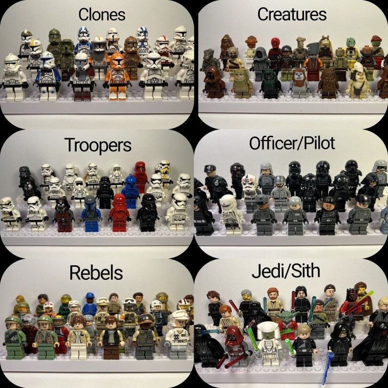 Lego Star Wars Minifigure you Choose Type Jedi Sith Rebel Creature ...