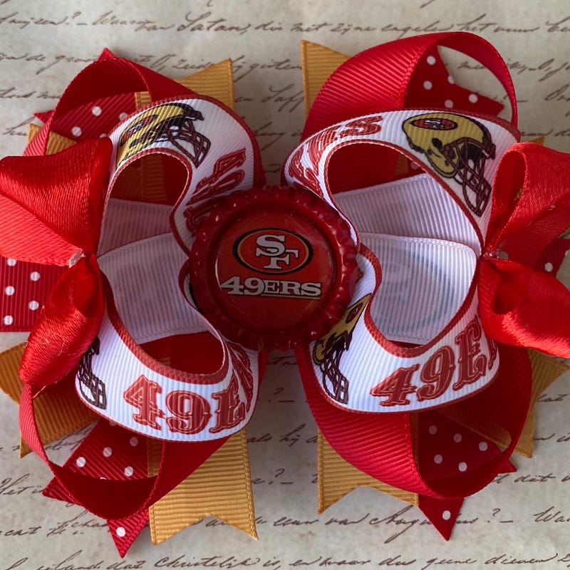 49ers Hair Bow - Etsy
