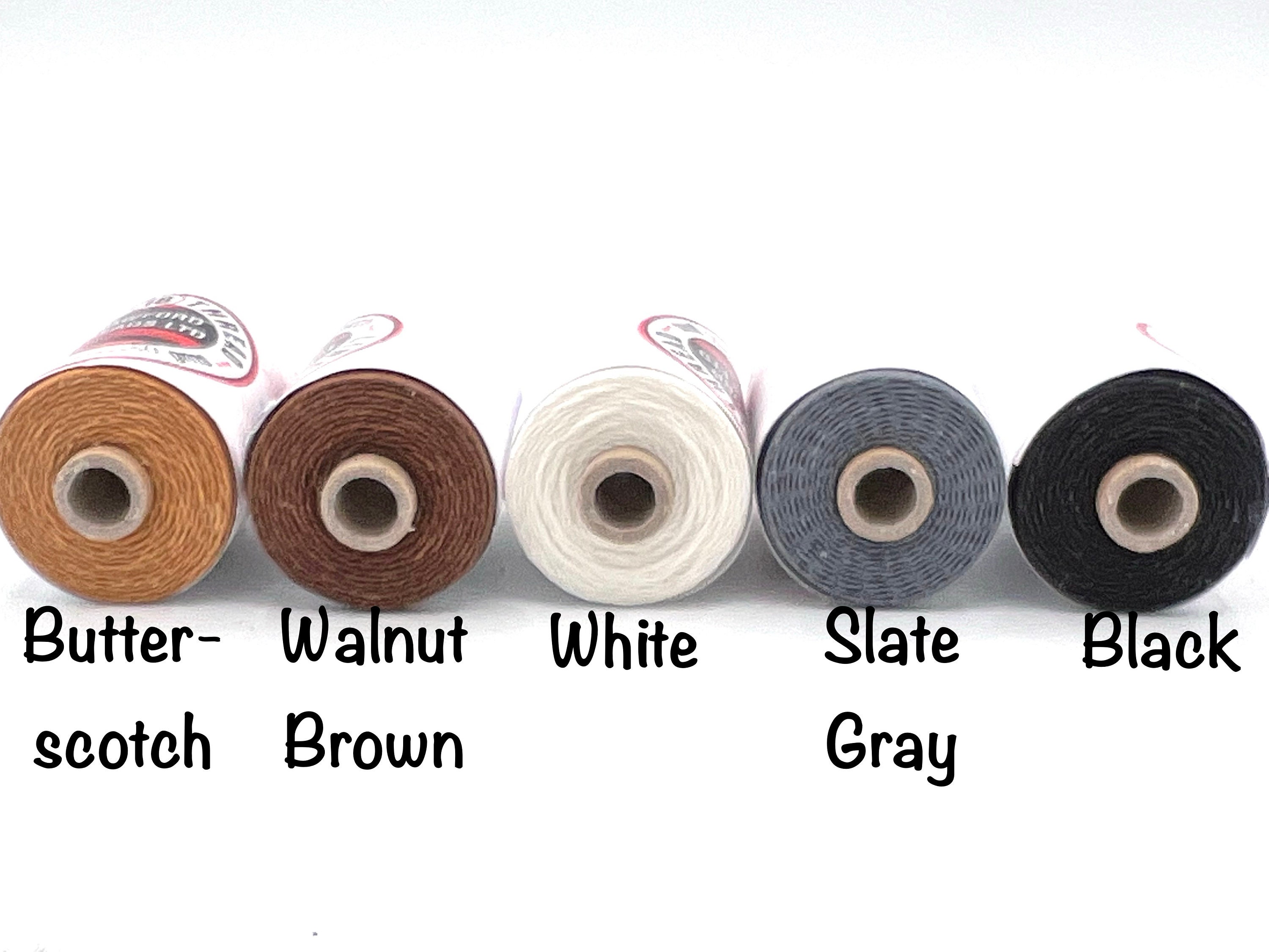 Crawford Irish Waxed Linen Thread - 3-ply 10 Yard Bobbins, Imported ...
