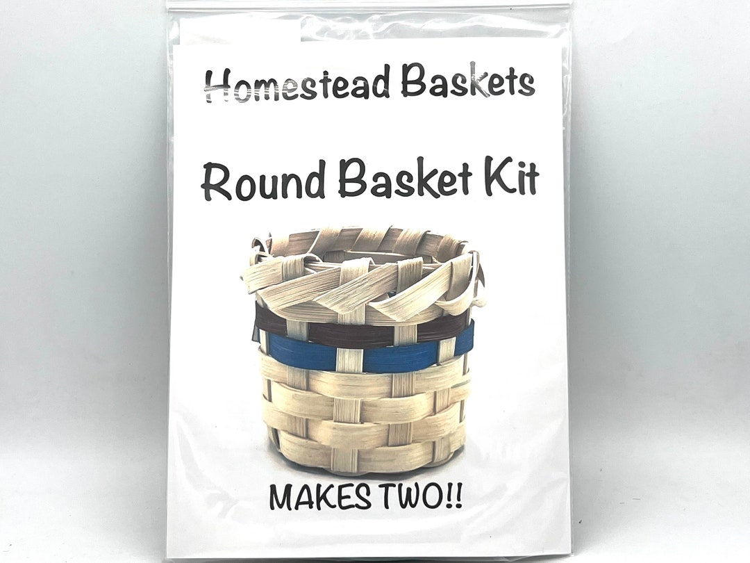 Round Basket Kit Makes 2 Complete Baskets, Finished Size 4" X 4 ...
