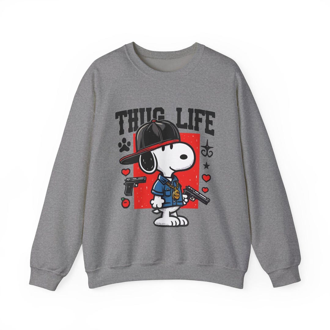 Men and Women's Thug Life Snoopy Sweatshirt - Etsy