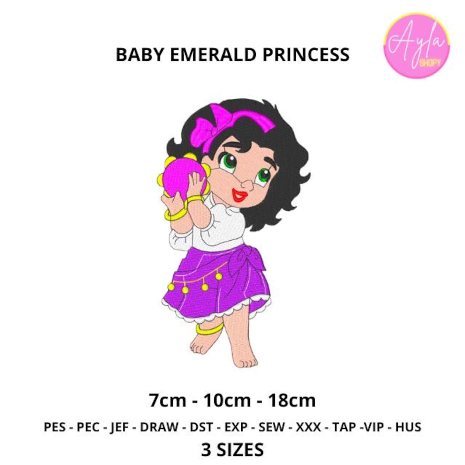 Broderie Baby Emerald Princess - Etsy France