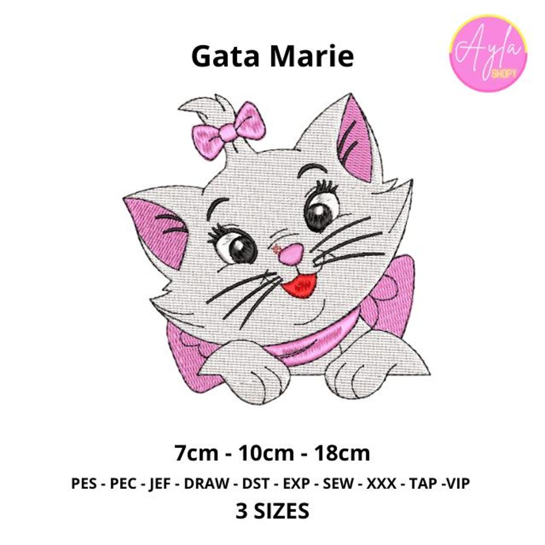 Gata Marie Embroidery Design - Etsy
