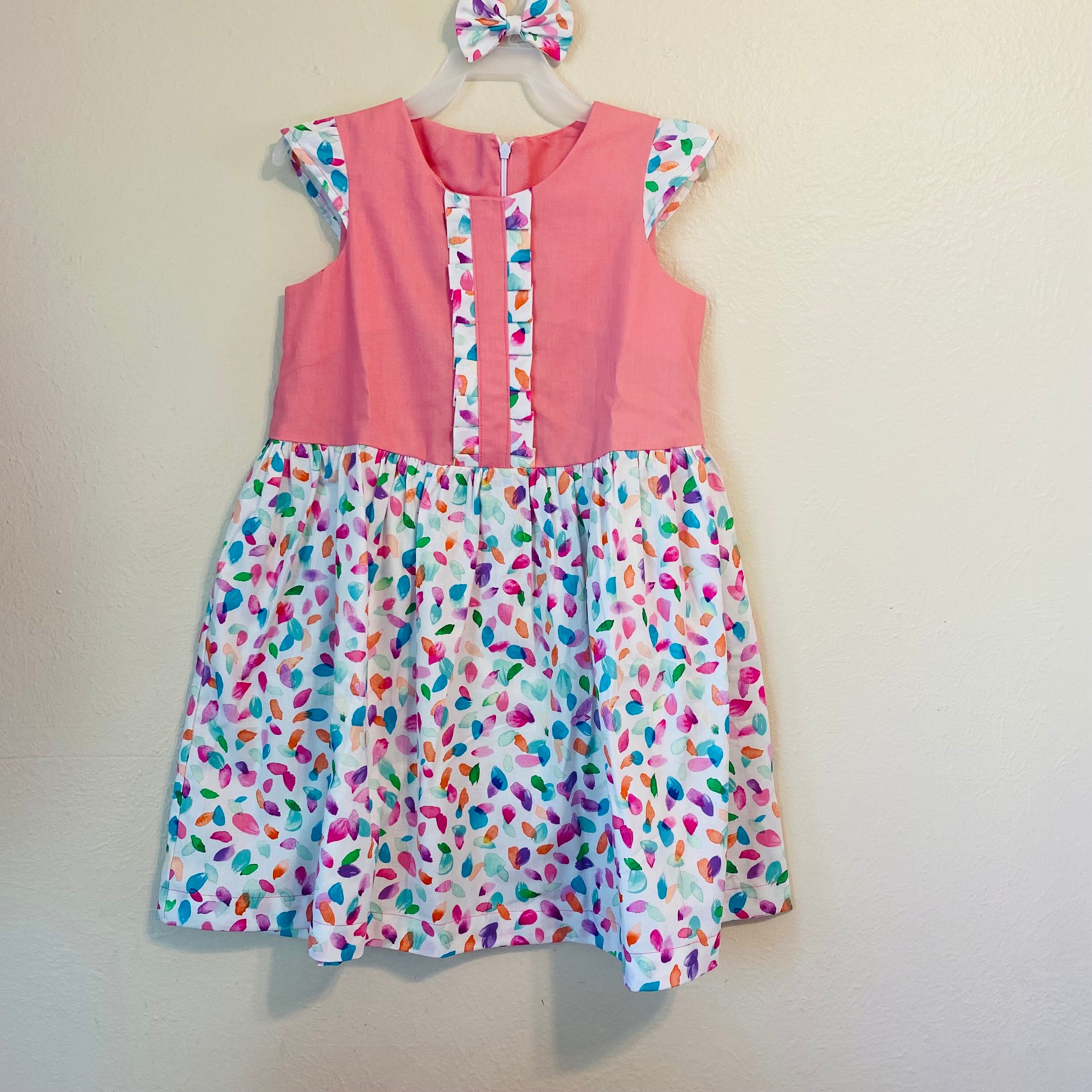 Girls' Dress Size 6-7 Years Old, Loose Fit Style, Special Day Dress ...
