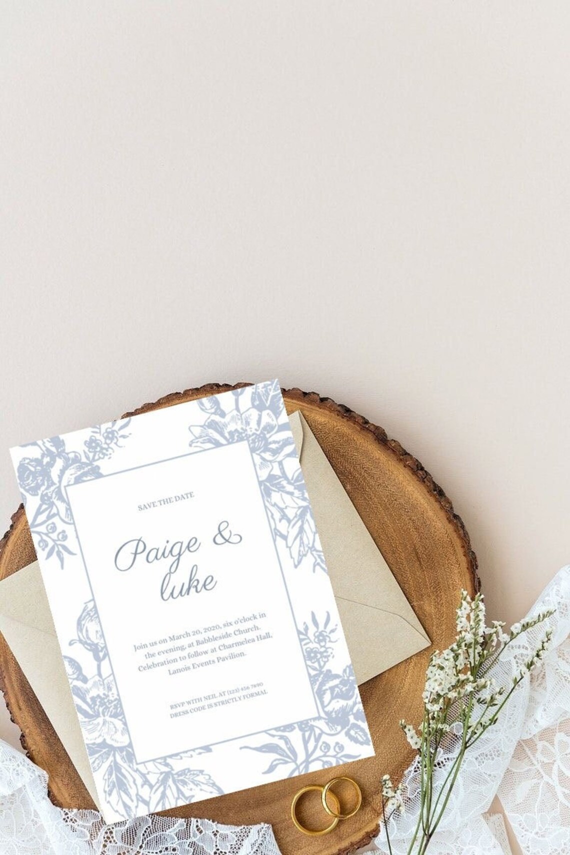 Wedding Invitation Template, Printable Wedding Invitation, Wedding ...