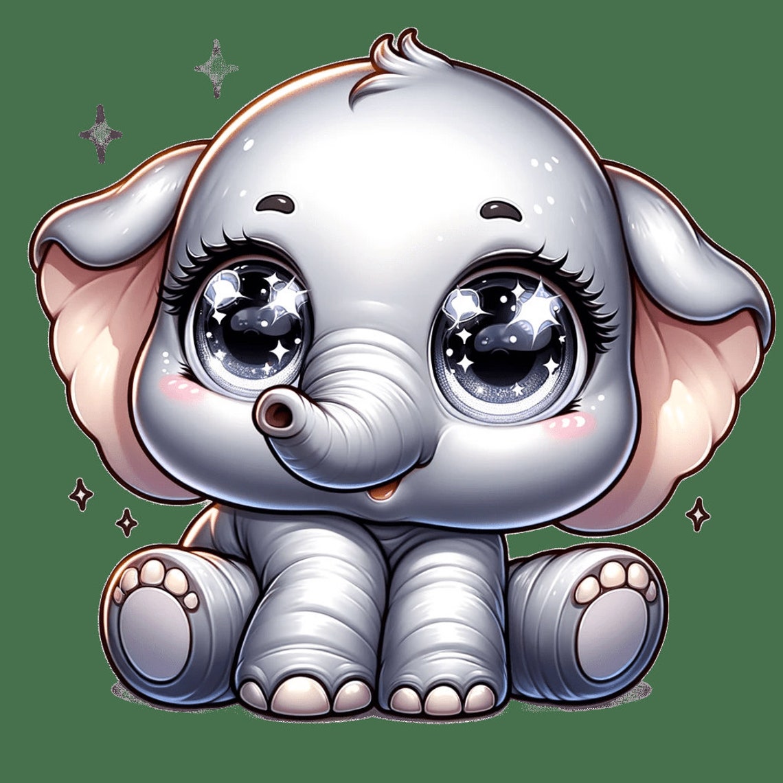 Cute Baby Animal PNG - Etsy