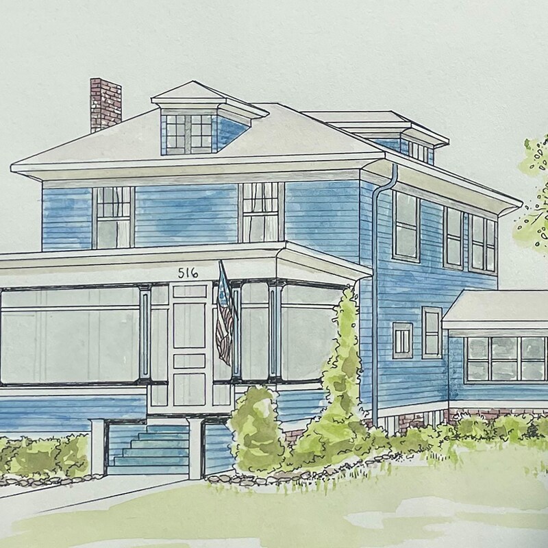 Home Illustration - Etsy