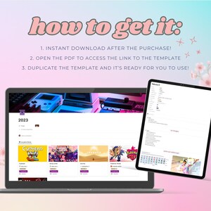Notion Template Aesthetic Video Game Collection Tracker for Gamers ...