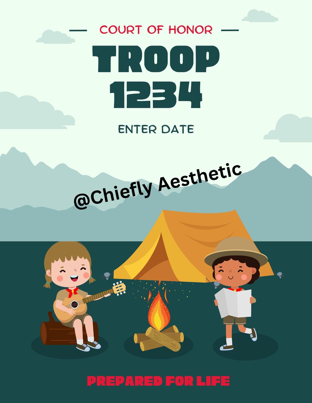 Customizable Court of Honor Program: Girls Troop, Step-by-step Guide ...
