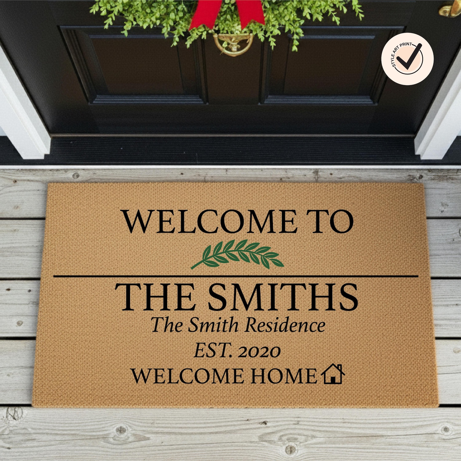 Personalized Welcome Home Doormat Designs | SVG PNG Bundle (digital ...