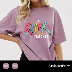 Kindergarten Png and Svg, Kindergarten Teacher Shirt Png Svg ...
