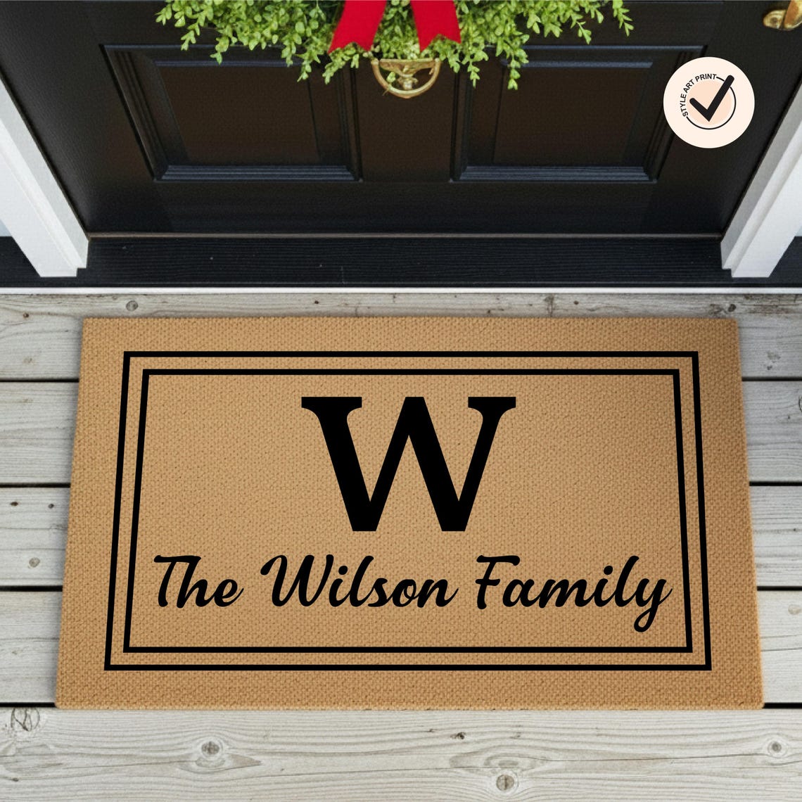 Personalized Family Doormat SVG Bundle | Welcome Mat Designs, 6 Files ...