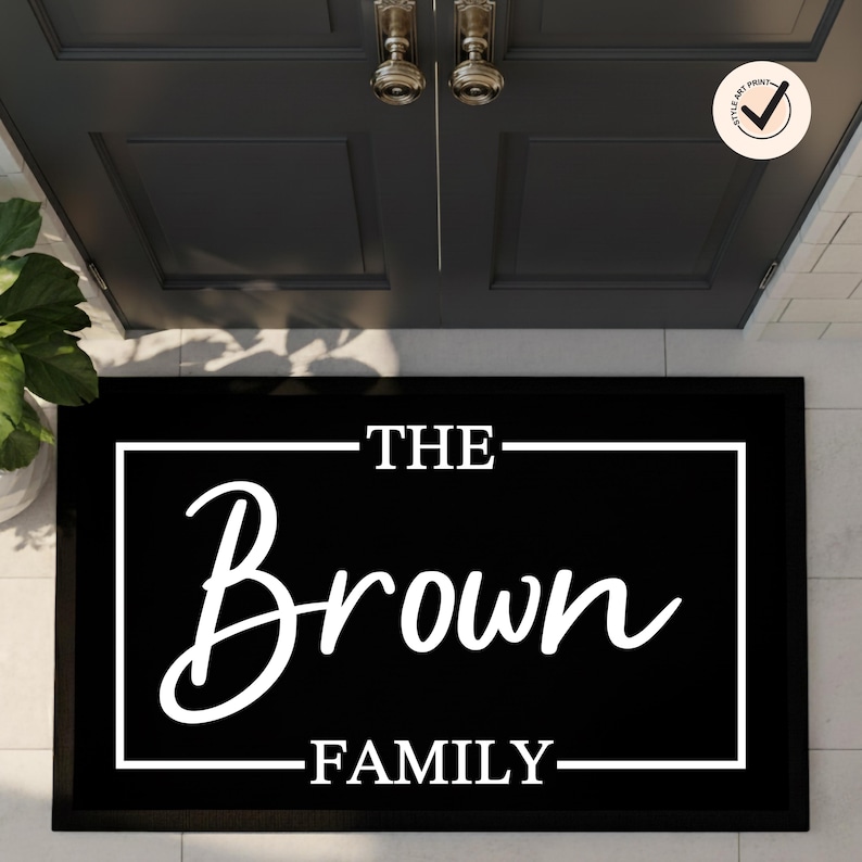 Personalized Family Doormat SVG Bundle | Welcome Mat Designs, 6 Files ...