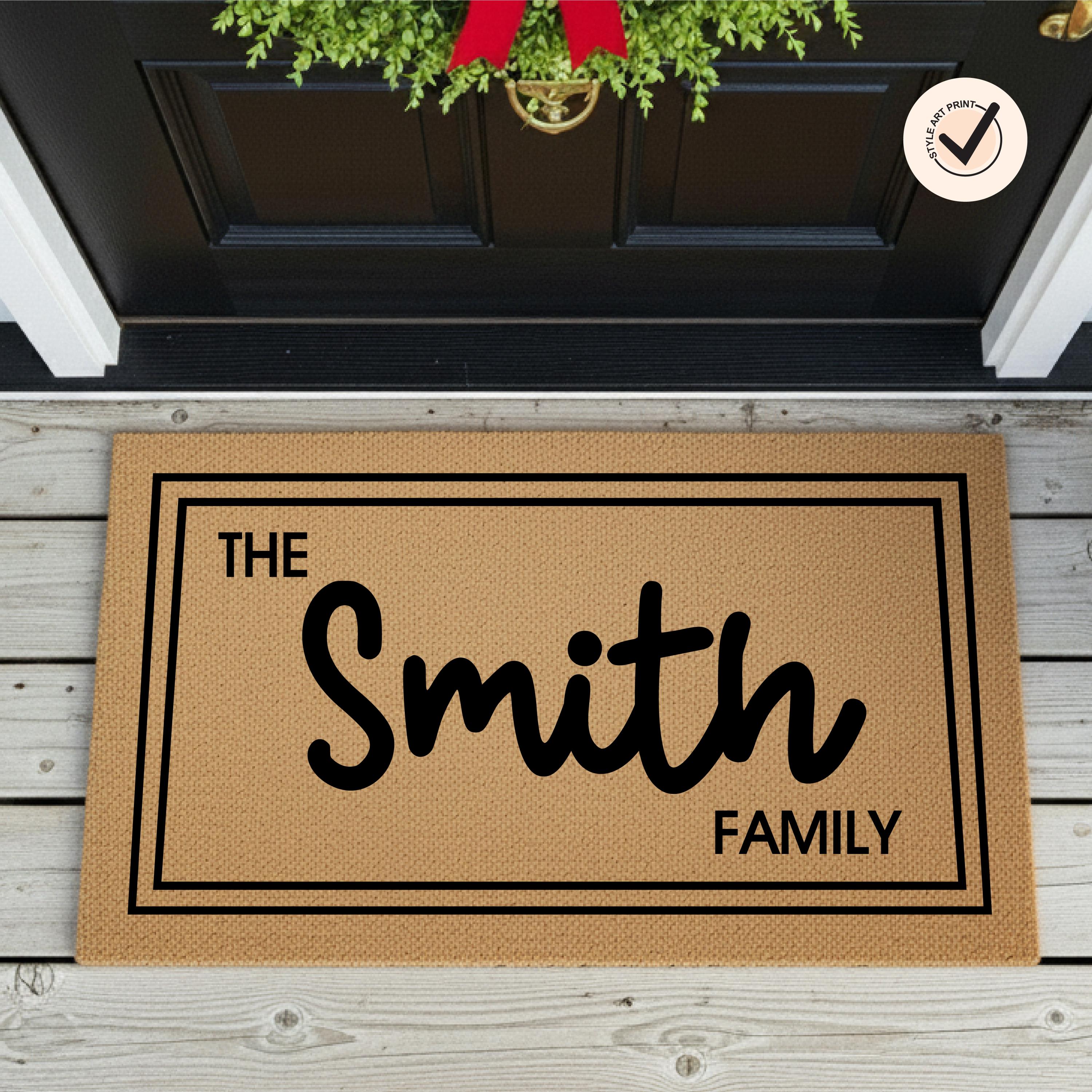 Personalized Family Doormat SVG Bundle | Welcome Mat Designs, 6 Files ...