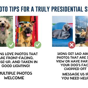 Custom Dog Political Sign Dog Yard Sign Custom Dog for President Sign ...