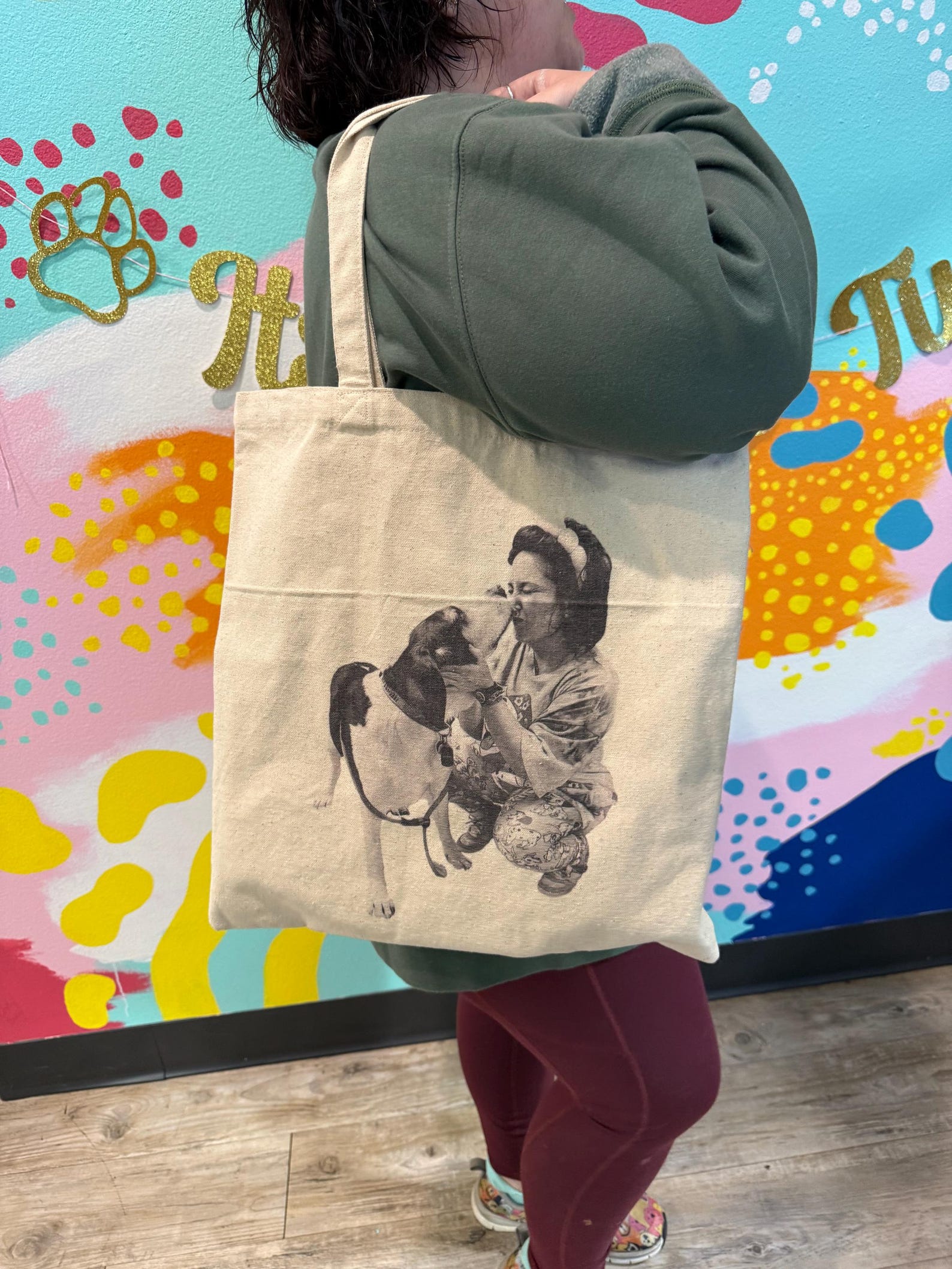Personalized Pet Photo Tote Bag | Custom Dog & Cat Travel Bag - Etsy