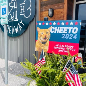 Custom Dog Political Sign Dog Yard Sign Custom Dog for President Sign ...