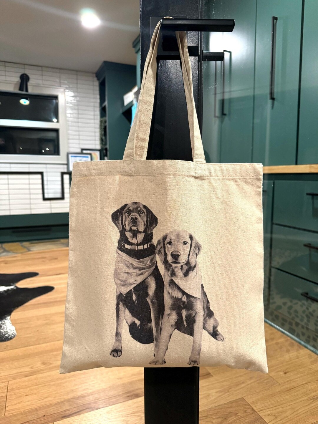Personalized Pet Photo Tote Bag | Custom Dog & Cat Travel Bag - Etsy