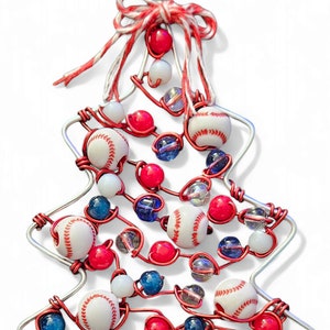 Handmade Baseball Team Style Wire Tree Ornament - Etsy