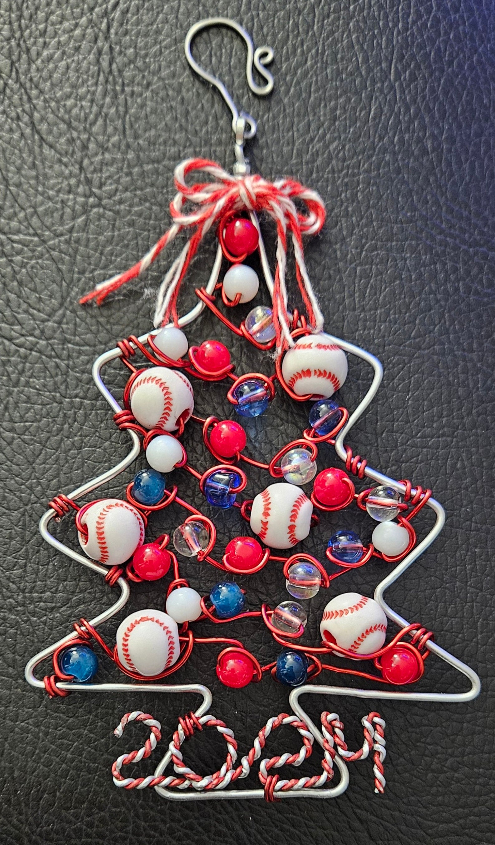 Handmade Baseball Team Style Wire Tree Ornament - Etsy