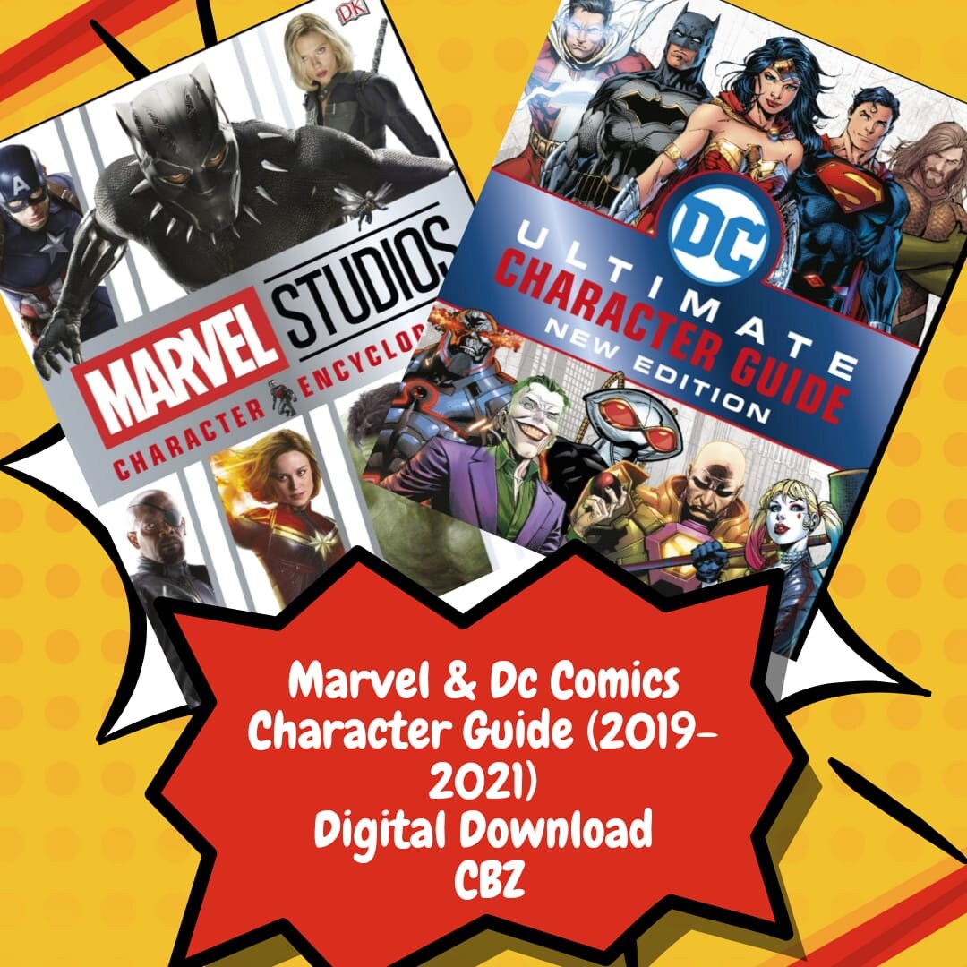 Marvel and DC Comics Character Guide 2019-2021 - Etsy