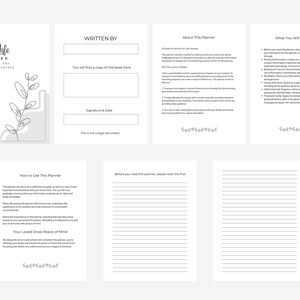 End of Life Planner Printable, Legacy Planning, 49 Page Guide (PDF) - Etsy