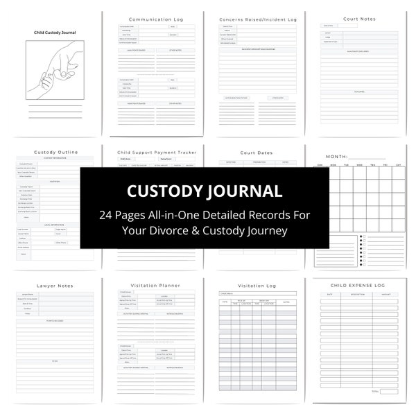 Custody Journal - Etsy