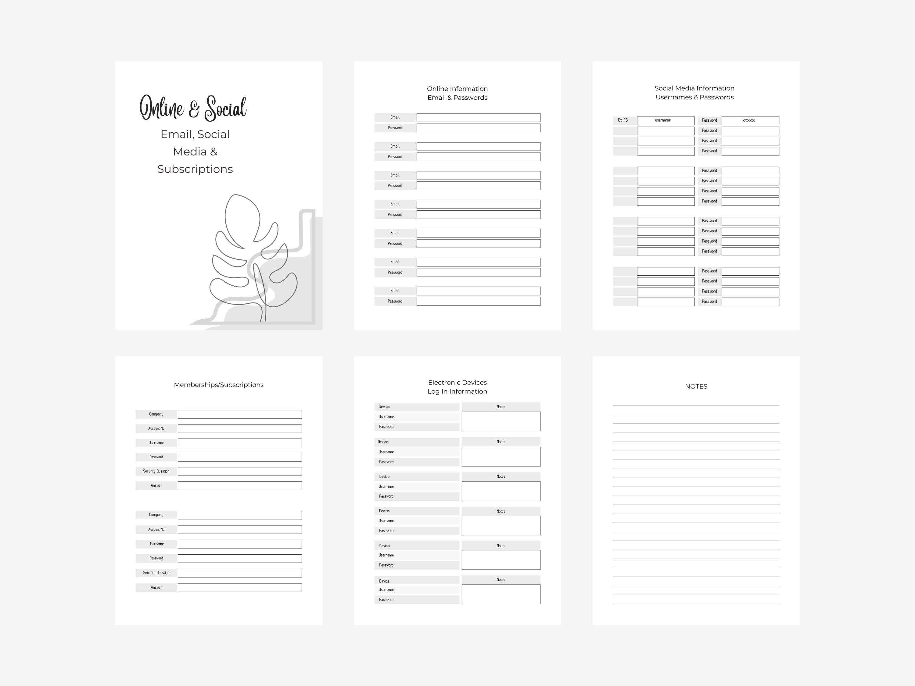 Digital End of Life Planner Printable, 49 Page End of Life Planning ...