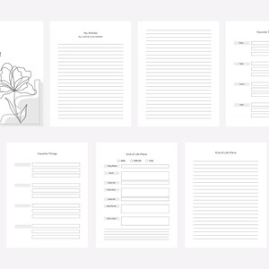 End of Life Planner Printable, Legacy Planning, 49 Page Guide (PDF) - Etsy