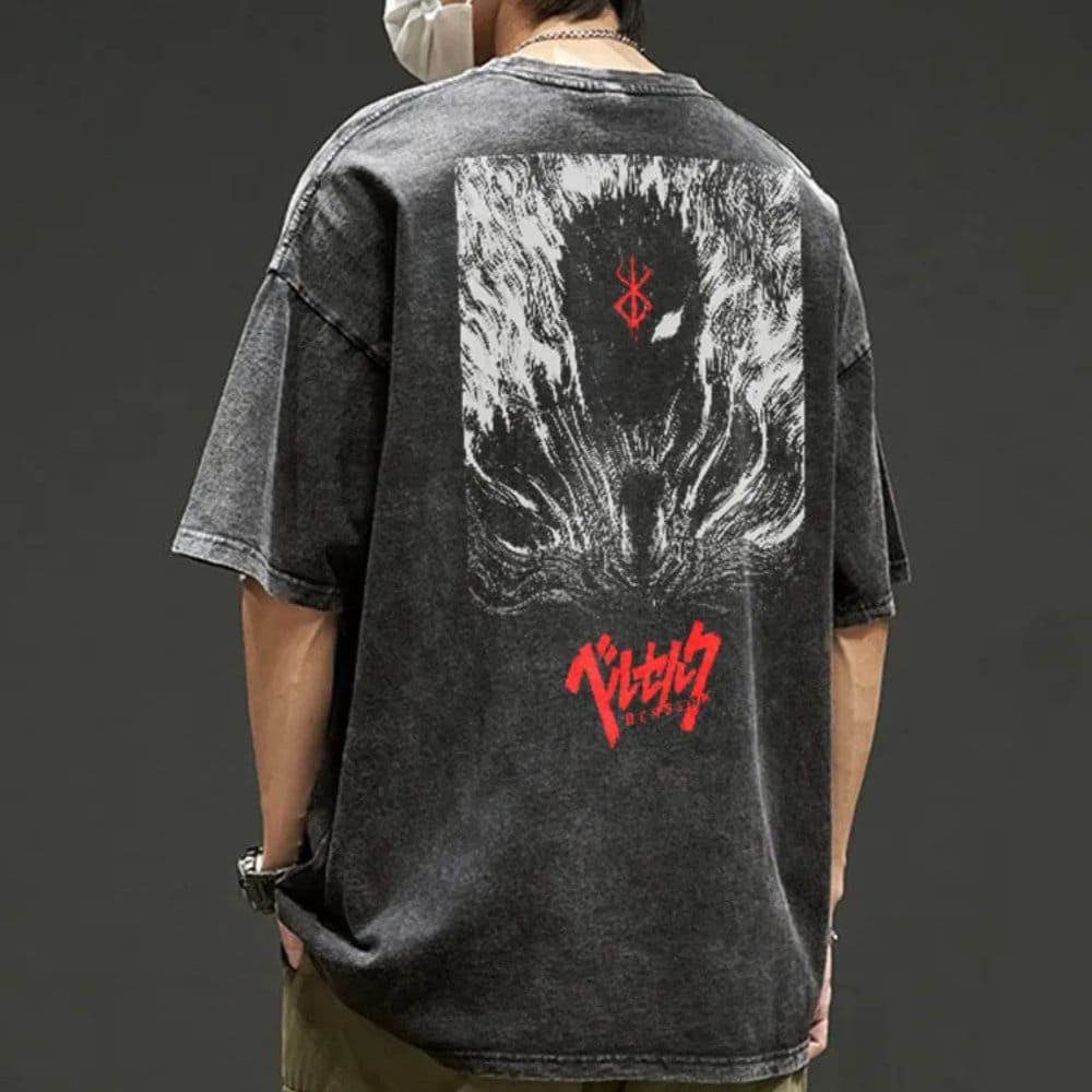 Gym Pump Cover, Anime T-shirts, , Women Men Harajuku Tops Tees. Berserk ...