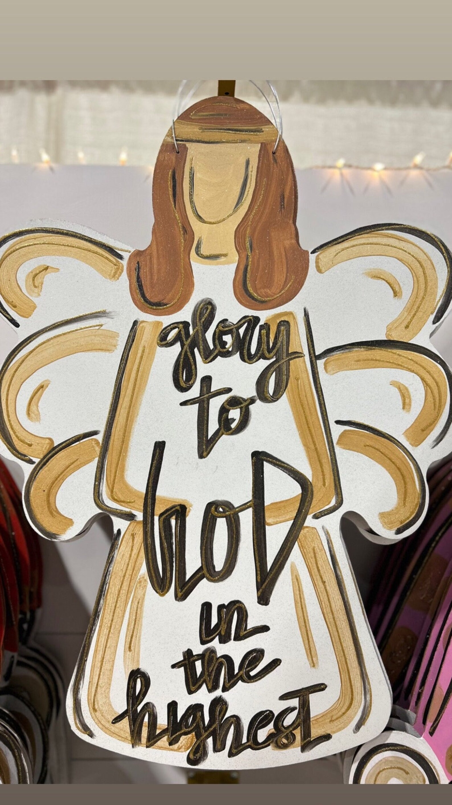 Angel, Door Hanger, Angel Door Hanger, Christmas Door Hanger, Angel ...