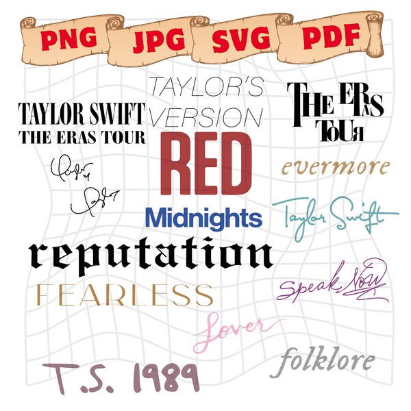 The Eras Tour Font Svg - Etsy