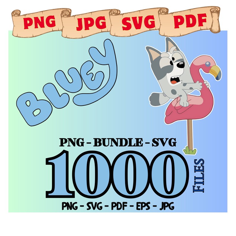 Bluey MEGA Bundle, Bluey Cut Files for Cricut, Bluey Layered Svg, Bluey ...