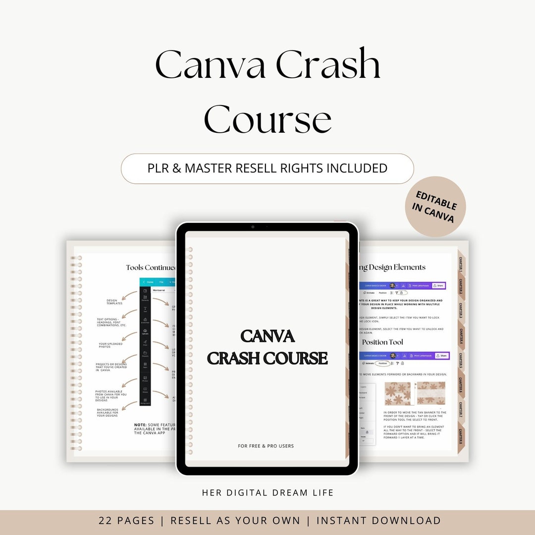 Canva Guide With Master Resell Rights (MRR) and Private Label Rights (PLR), Done for You Canva ...