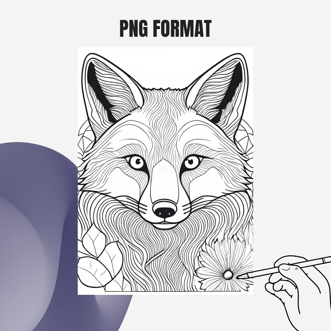 Wild Animals Colouring Pages Bundle A4 Printable Download Detailed ...