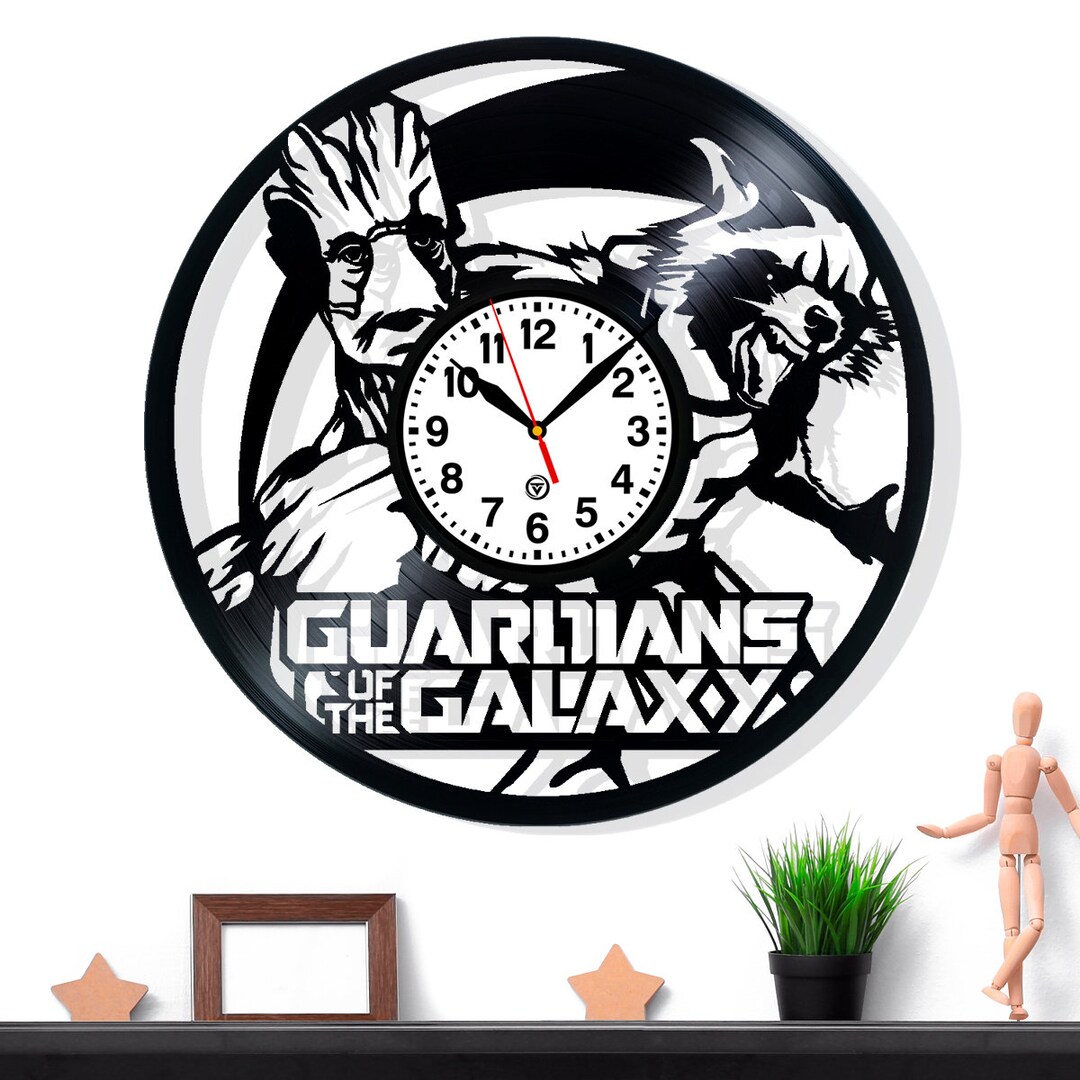 Vinyl Wall Clock Unique Marvel Movie Decor for Fans - Etsy