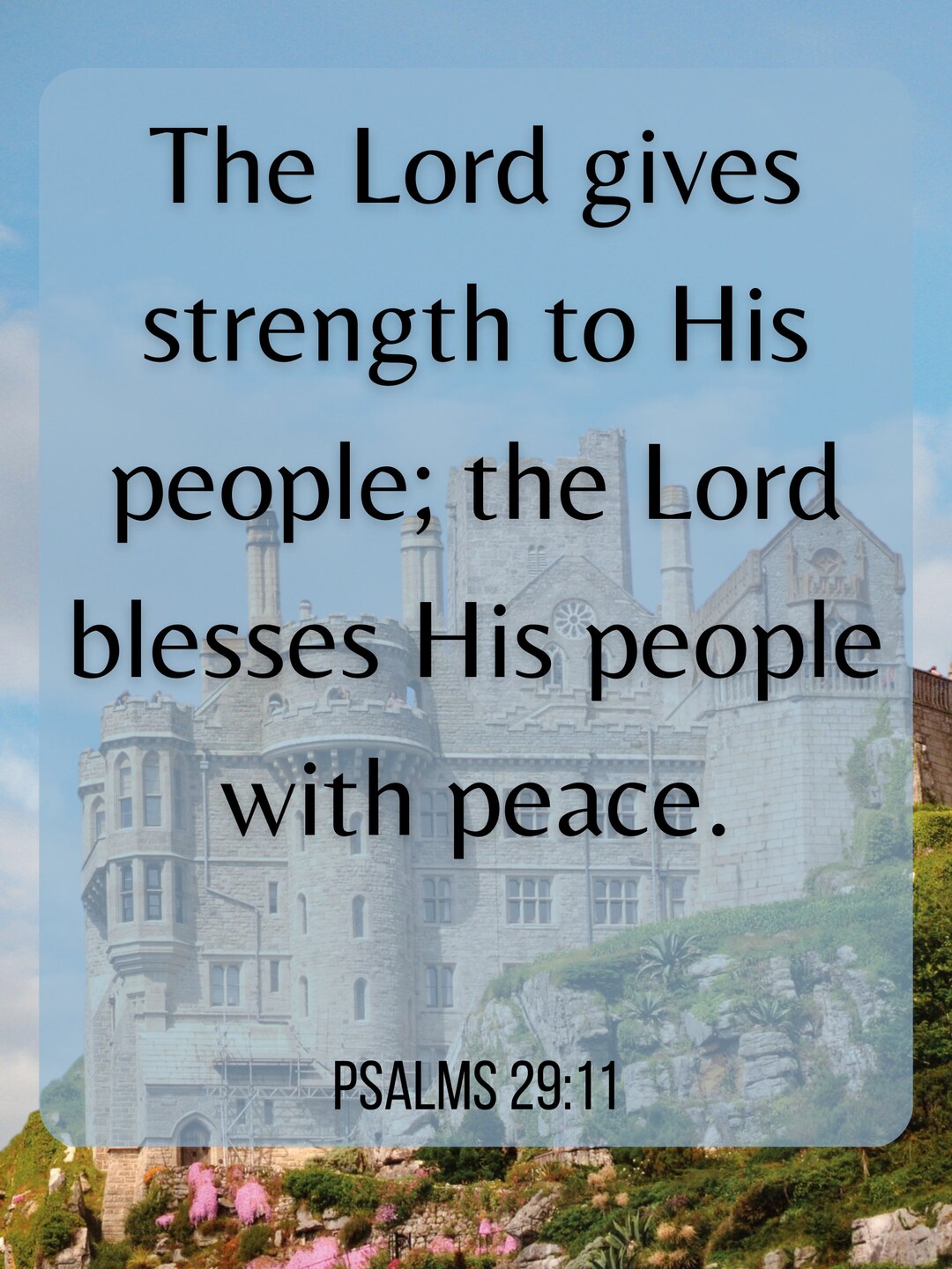 Psalm 29:11 "the Lord Gives Strength..." Inspirational Digital Art ...