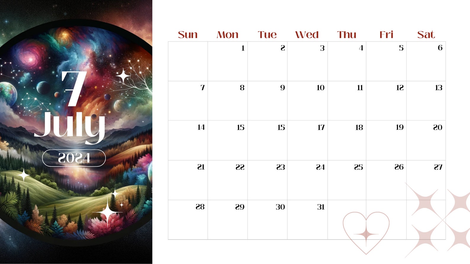 2024 Calendar - for Those Who Love to Imagine Worlds Beyond Their ...