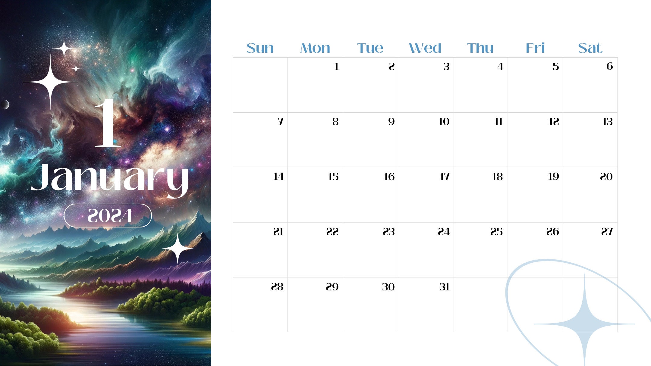 2024 Calendar - for Those Who Love to Imagine Worlds Beyond Their ...