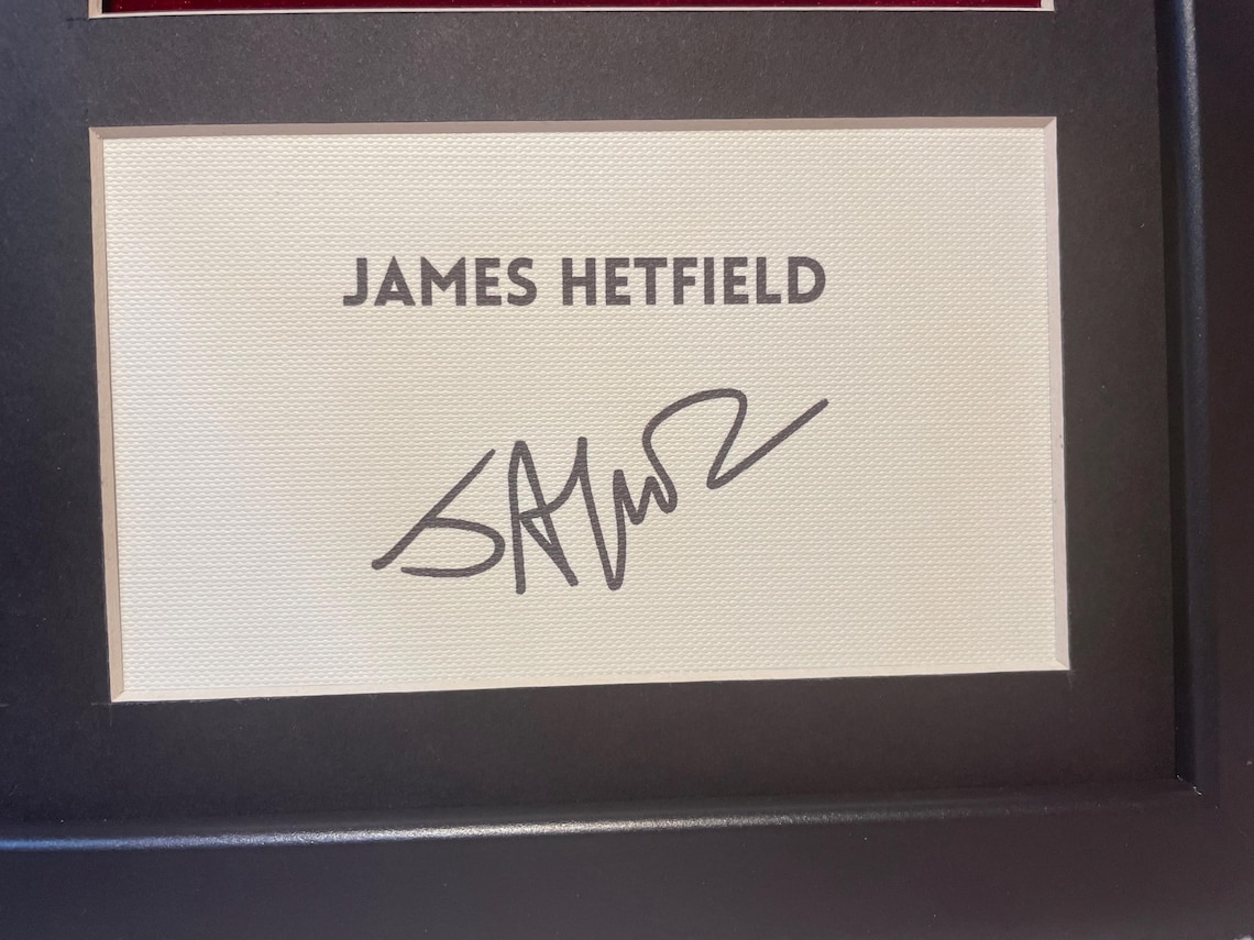 JAMES HETFIELD AUTOGRAPH + Mini Guitar - the Metallica Memorabilia. - Etsy
