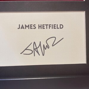 JAMES HETFIELD AUTOGRAPH + Mini Guitar - the Metallica Memorabilia. - Etsy
