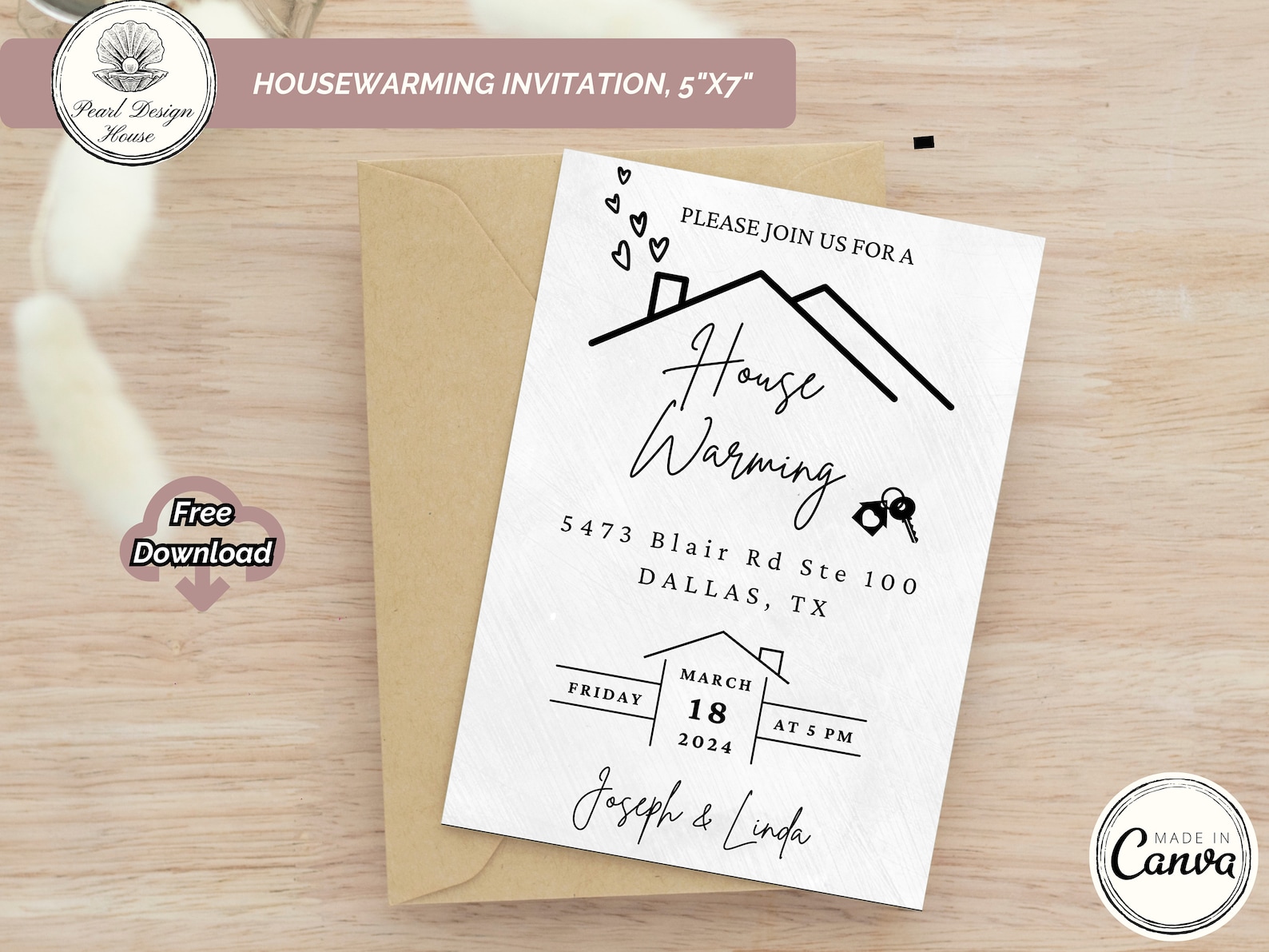 Housewarming Invitation Template, Digital House Warming Invite Video ...