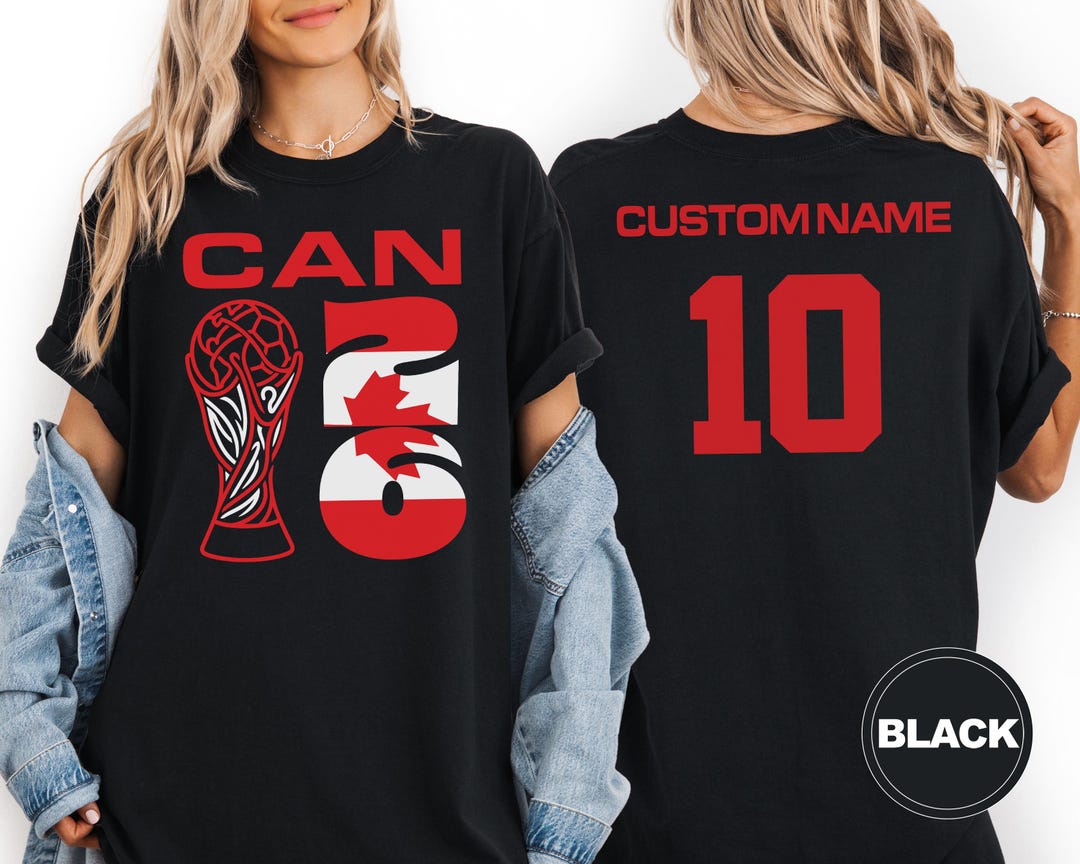 Canada FIFA World Cup Soccer T-shirt, Custom Team Fan Gear Tee, Global ...