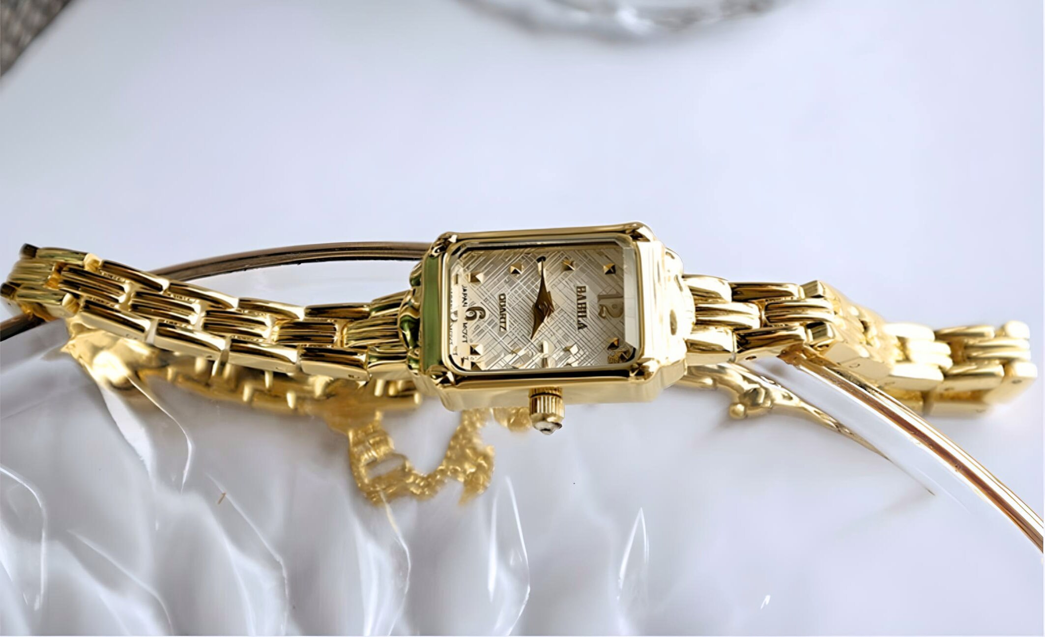 Vintage Square Watch, Womens Gold Watch, Dainty Watch, Cocktail Watch ...