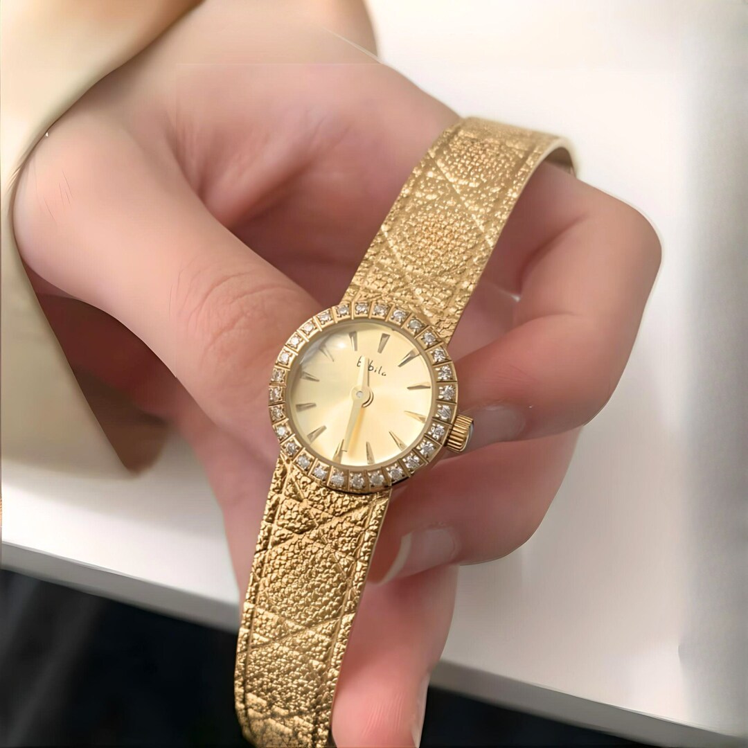 Vintage Gold Watch, Dainty Watch, Vintage Woman Watch, Dainty Gold Watch, Womens Gold Watch ...