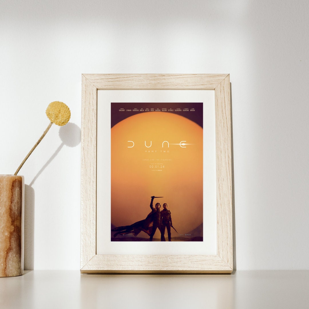 DUNE PART 2 Movie Poster Classic Retro Vintage Wall Art Digital Print ...