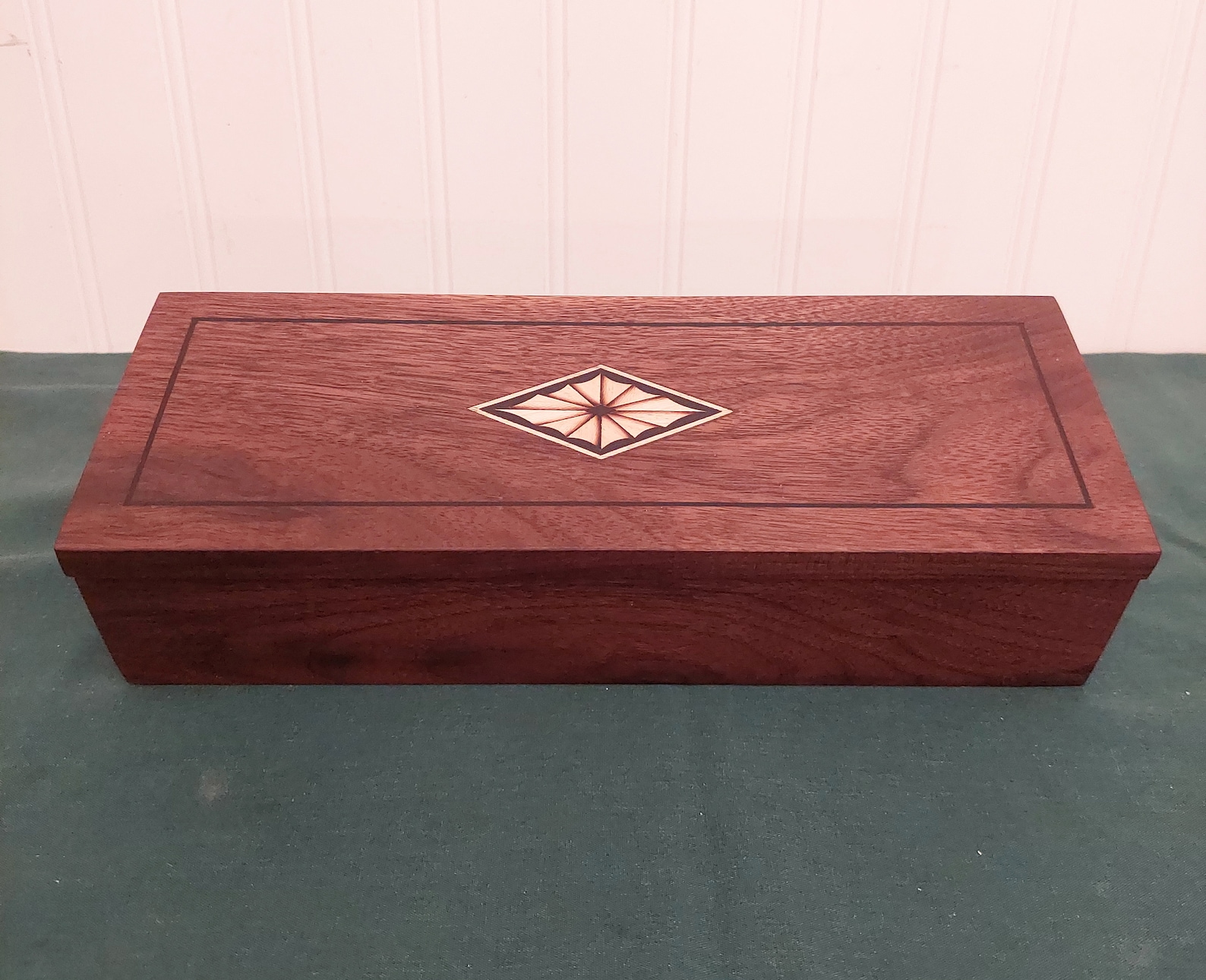 Handmade, Inlayed Solid Walnut Box - Etsy