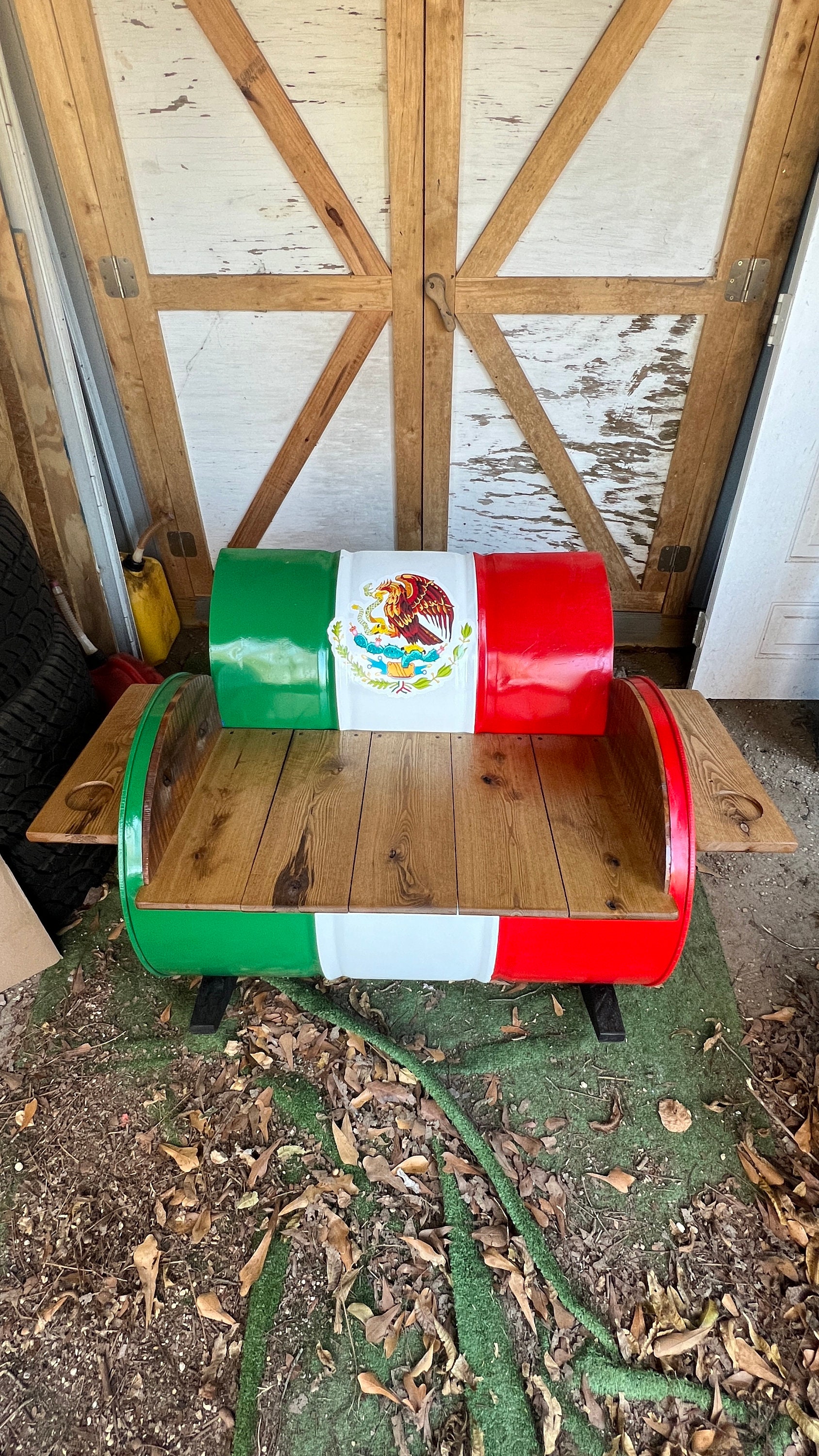 The Barrel Benches Drum Benches Custom Benches Outdoor Benches Barrel ...