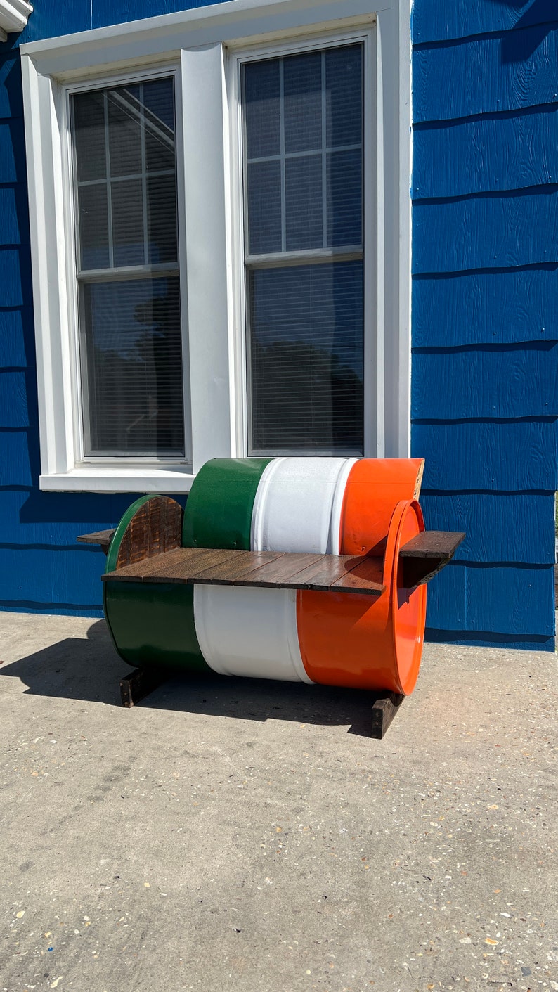The Barrel Benches Drum Benches Custom Benches Outdoor Benches Barrel ...