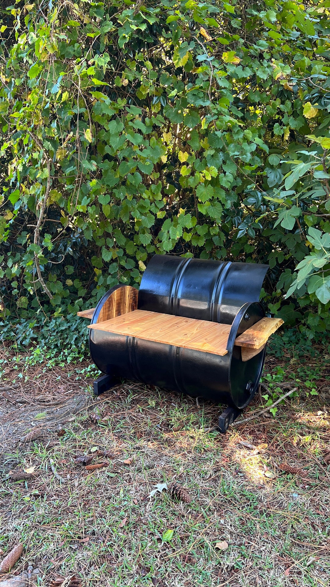 The Barrel Benches Drum Benches Custom Benches Outdoor Benches Barrel ...